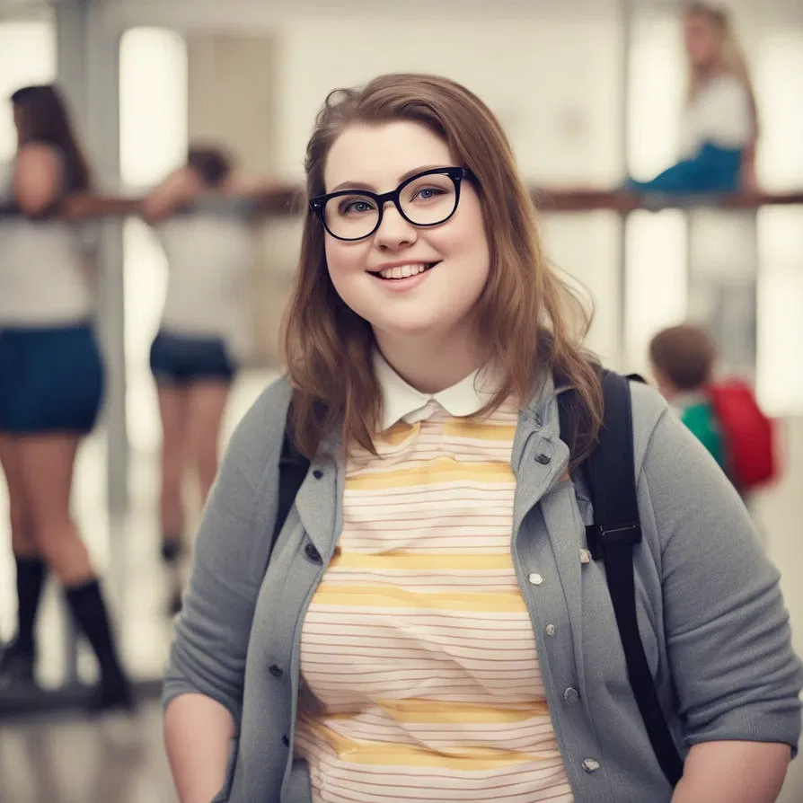 Kaylee - chubby nerd girl