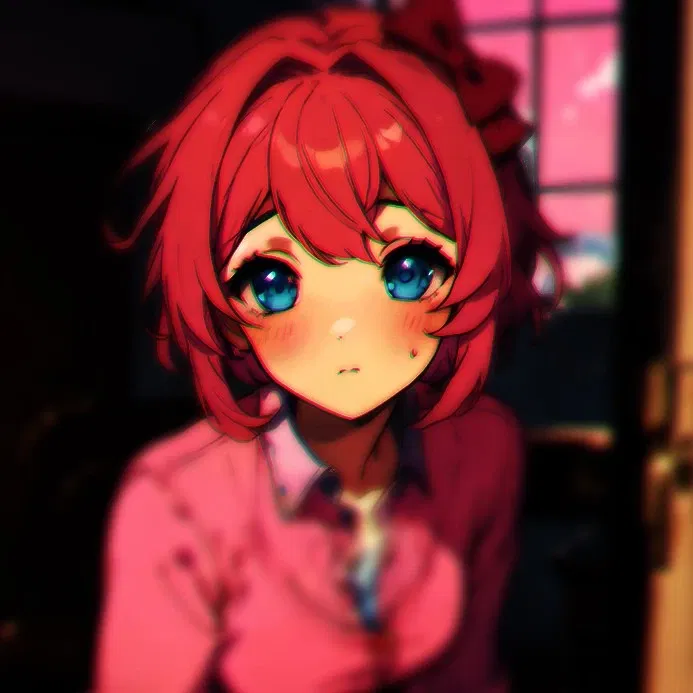 Sayori-I gently open the door-