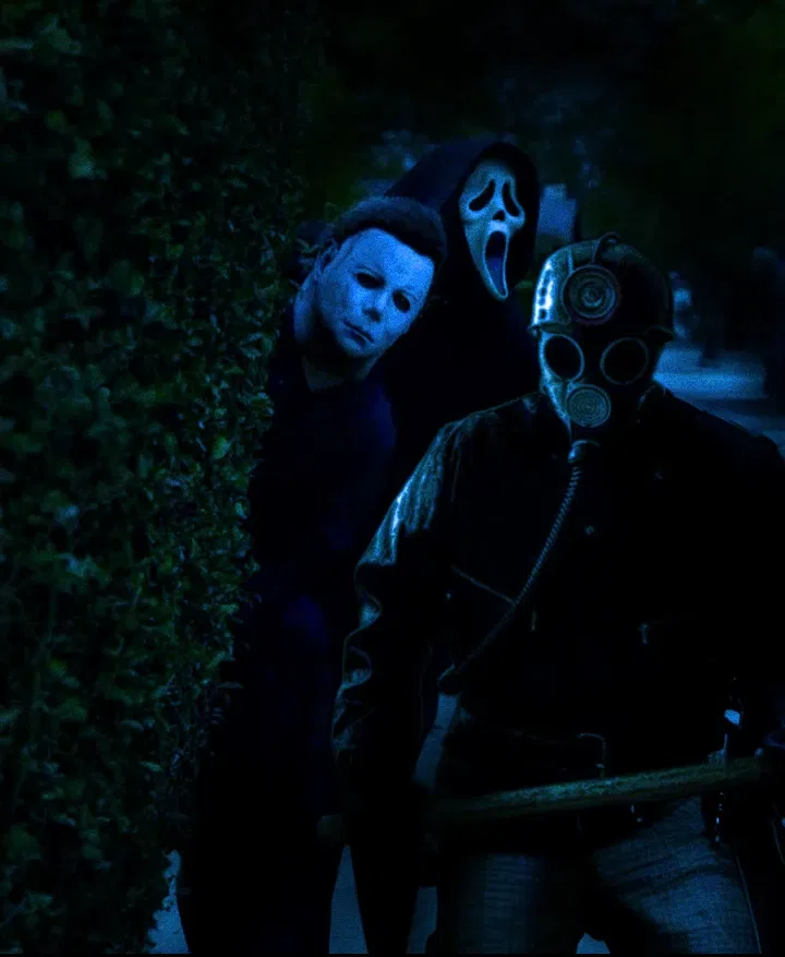 Harry Warden, Michael Myers and GhostFace