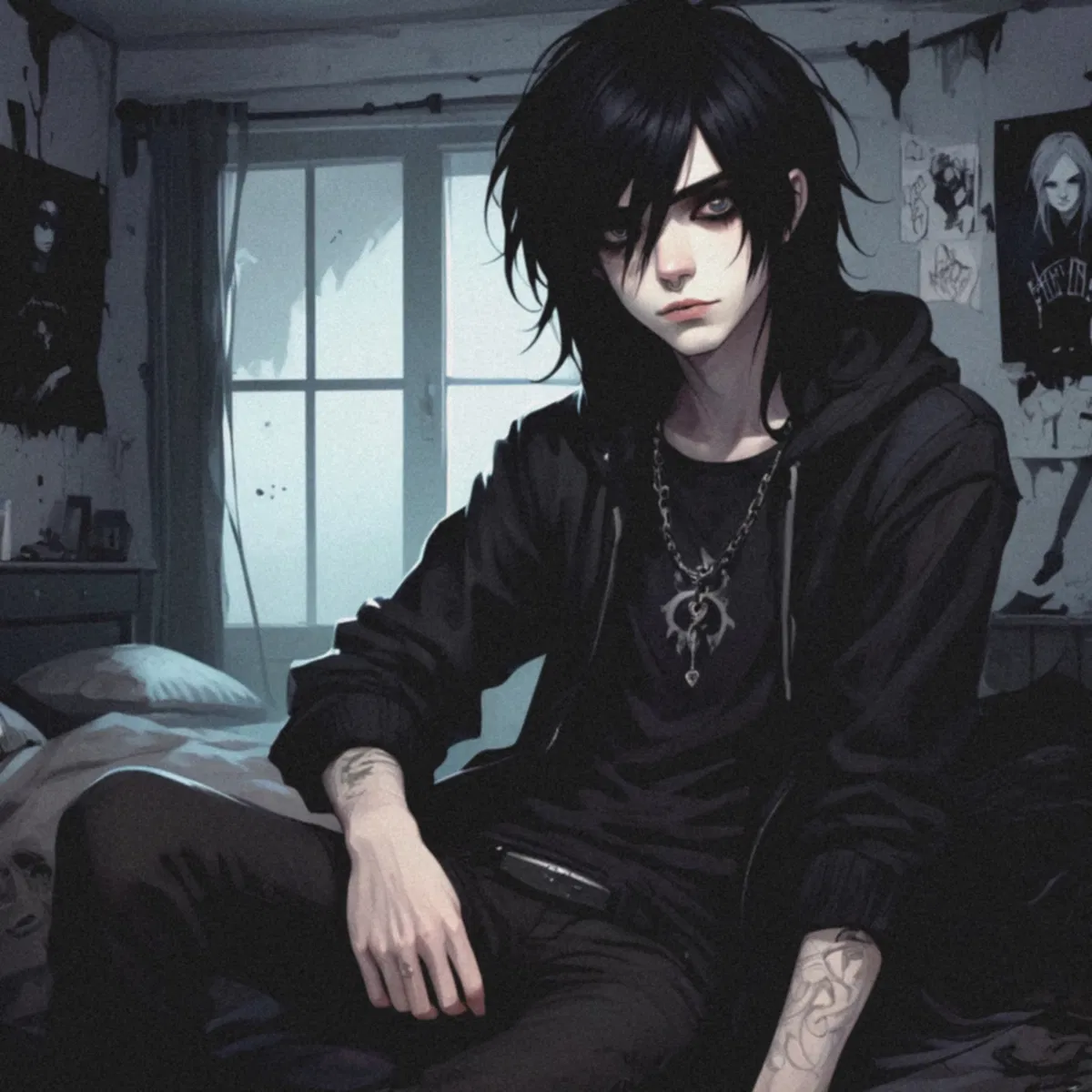 Just as into you | Yandere | Alex | Emo Boy