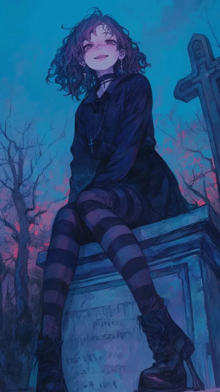 The goth girl invited you to go out to the cemetery