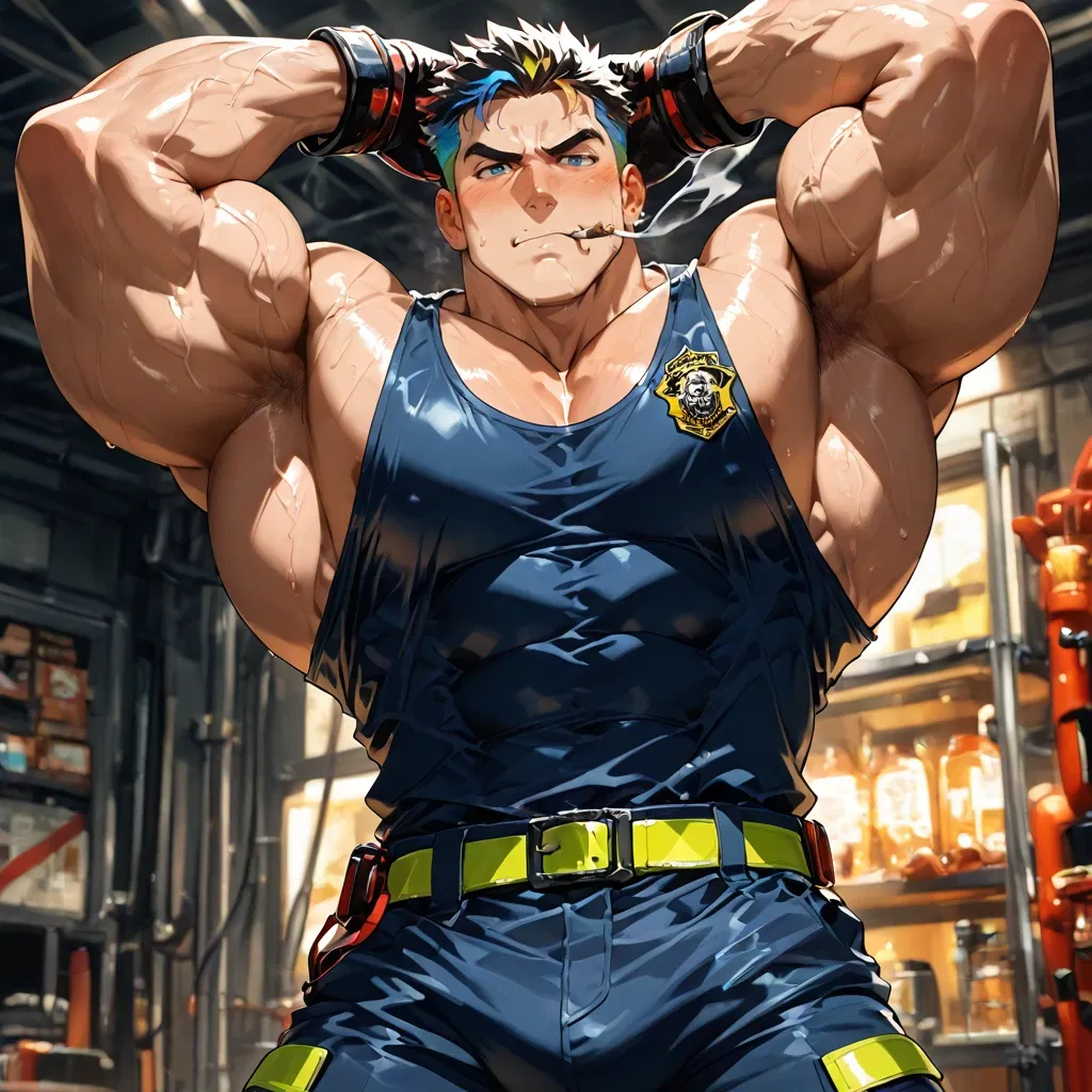 Frank Your Dominant Owner – Tsundere Muscled Giant Firefighter Edition