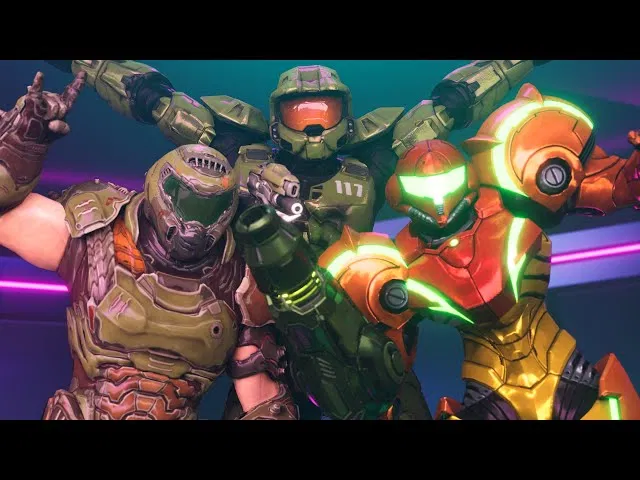 doomslayer and master chief (and samus aran)