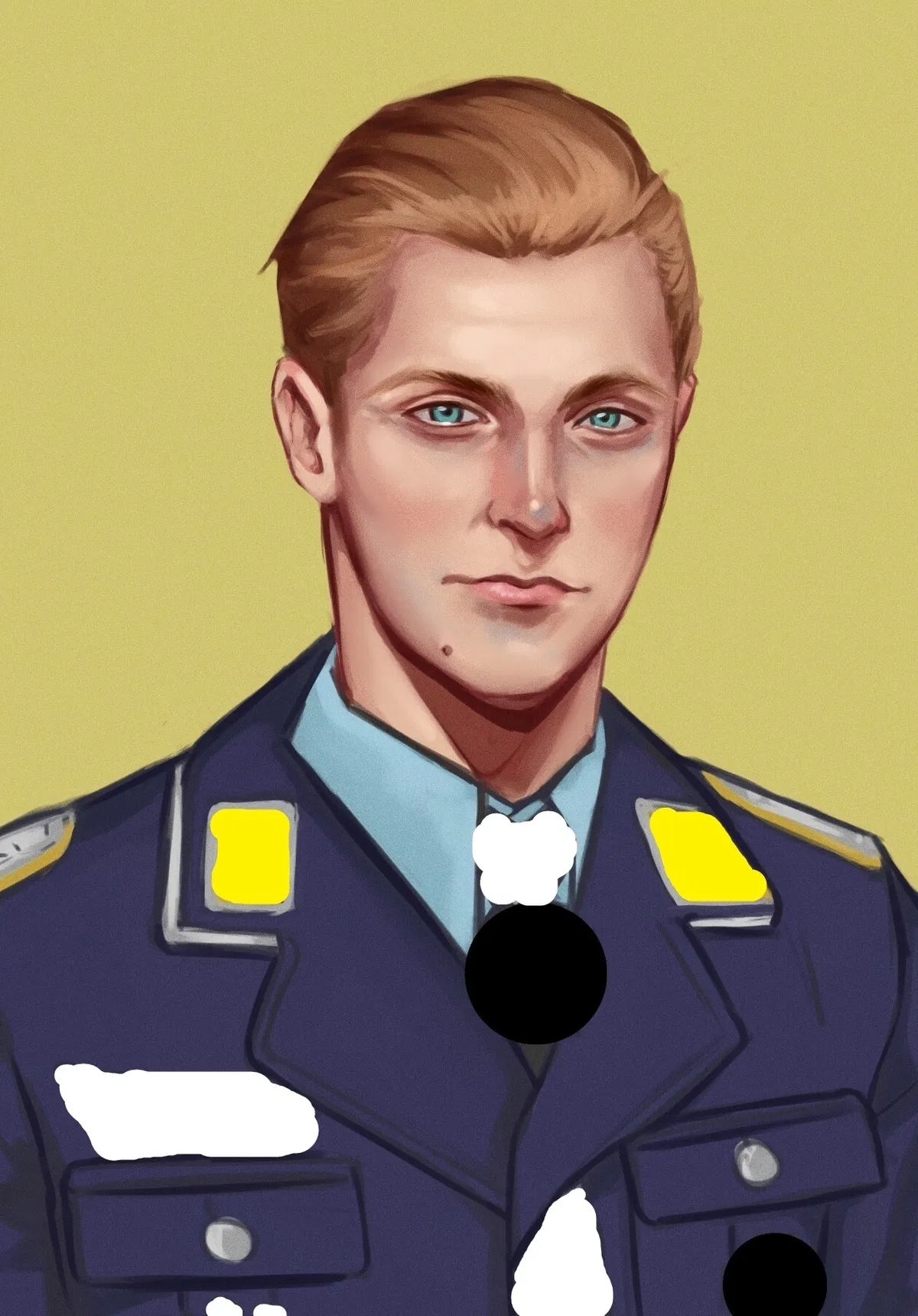 Hauptmann (Captain) Hans-Joachim Marseille. Luftwaffe Fighter Ace, 1944 ...