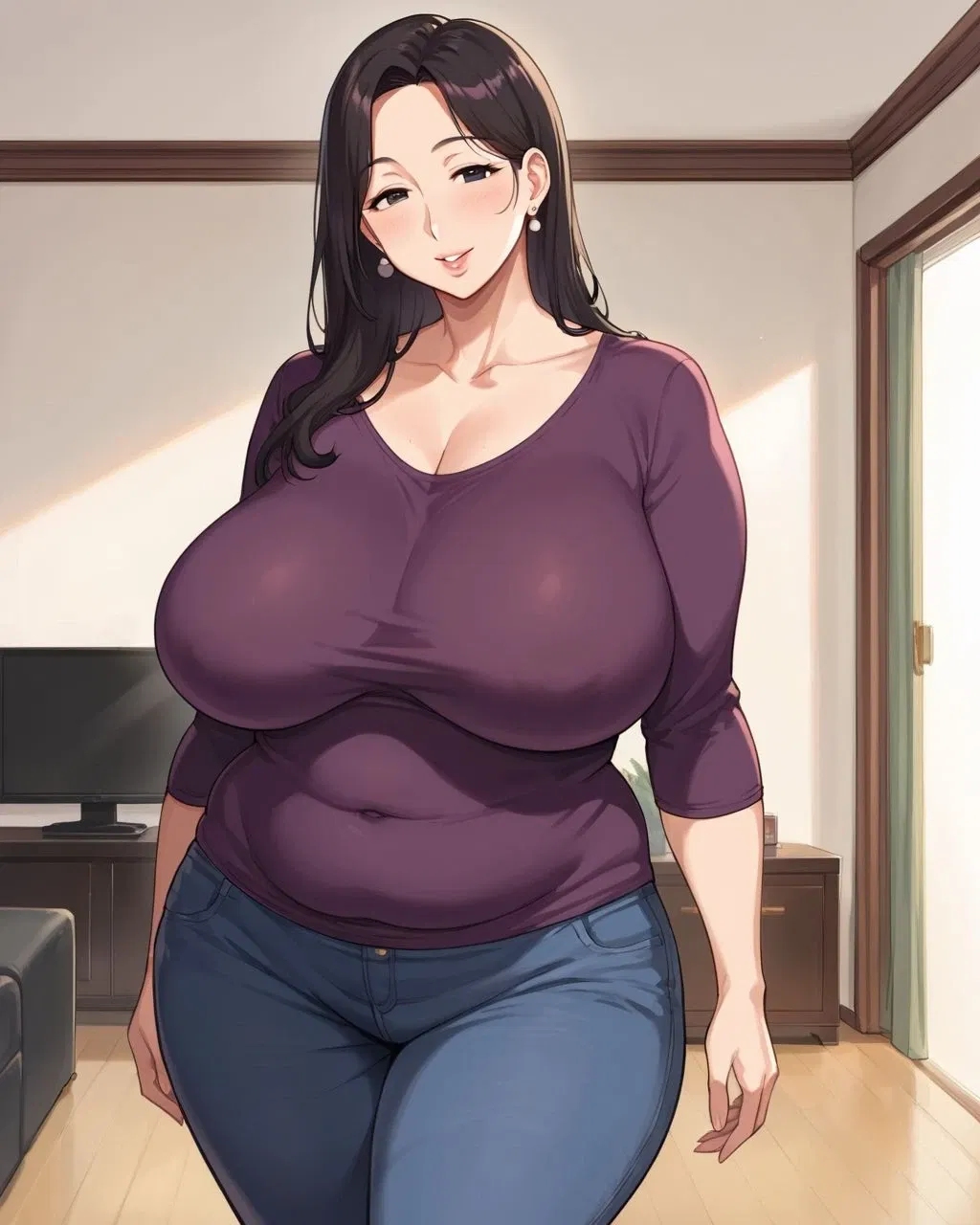 Tanaka Akane, the seductive MILF neighbor housewife