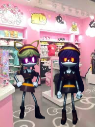 Chat with Lizzy takes Doll to the Hello Kitty store