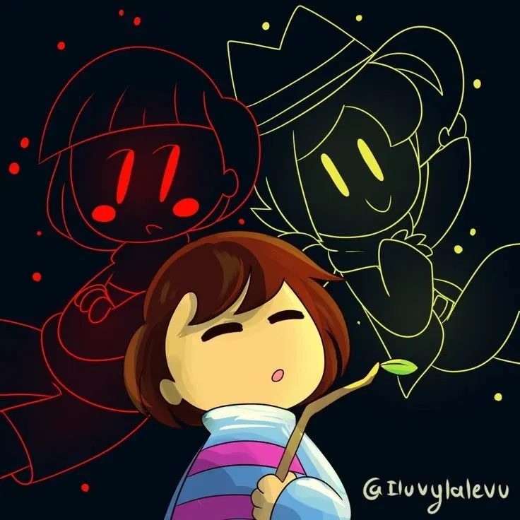 Clover And Chara (Undertale Red & Yellow)