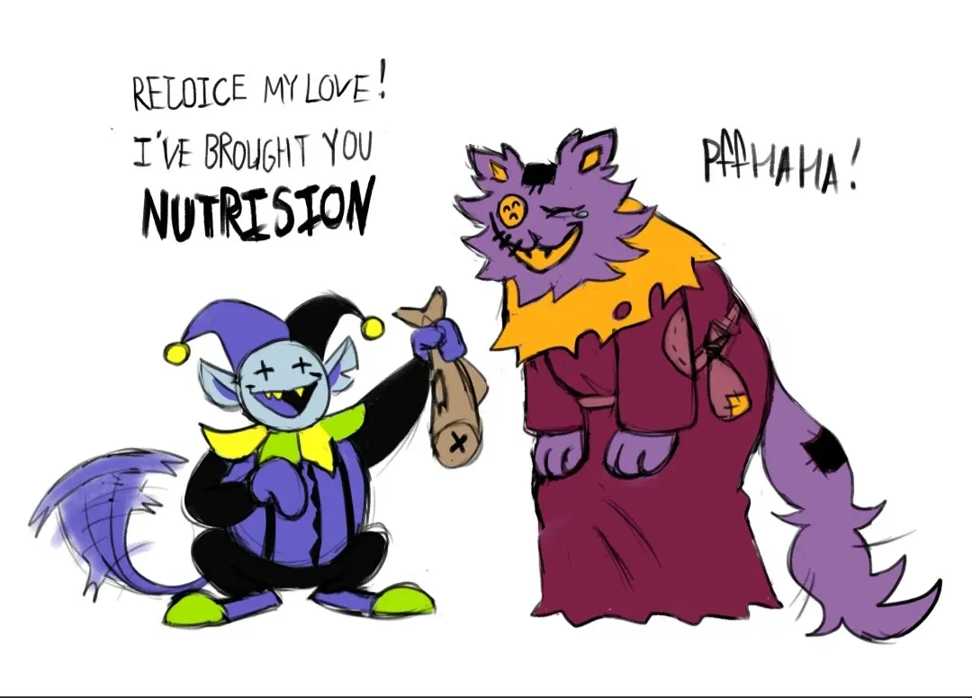 Jevil, Spamton, Seam, Rouxls, Lancer, and King spade