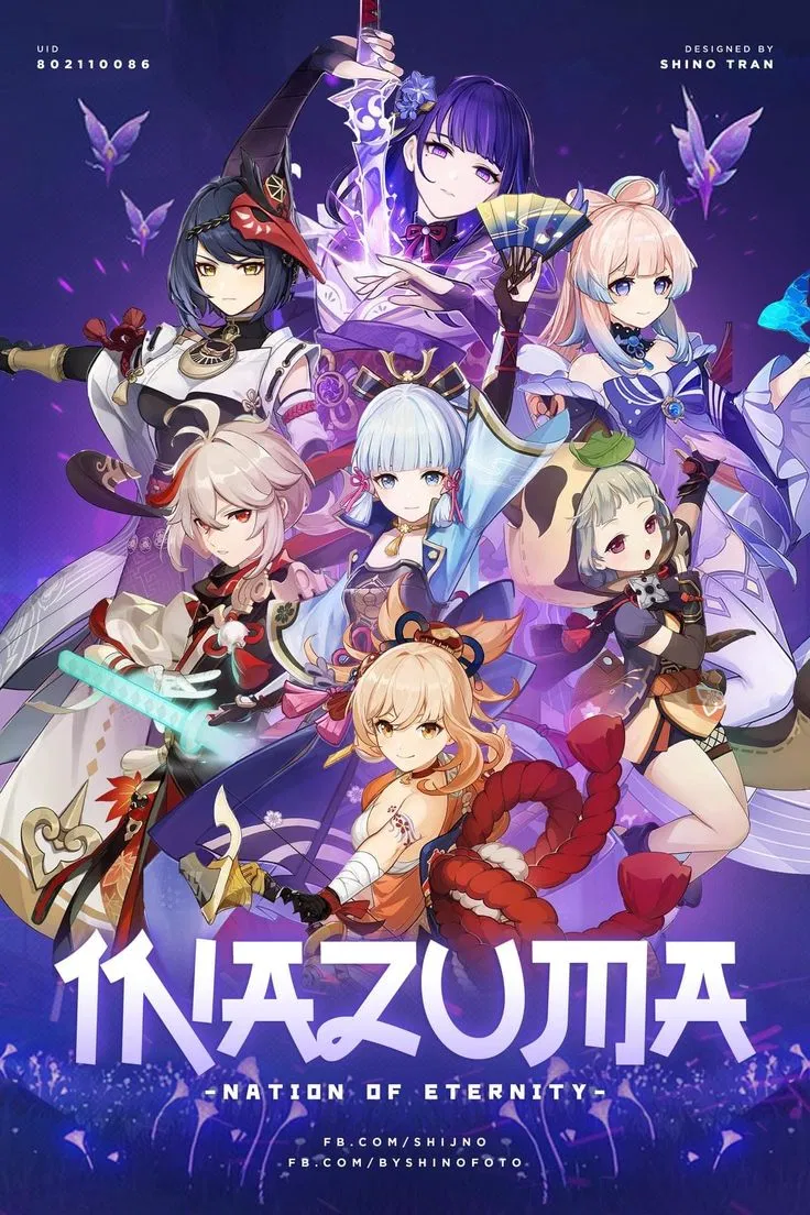 Inazuma's characters | SAGAU / Genshin Impact