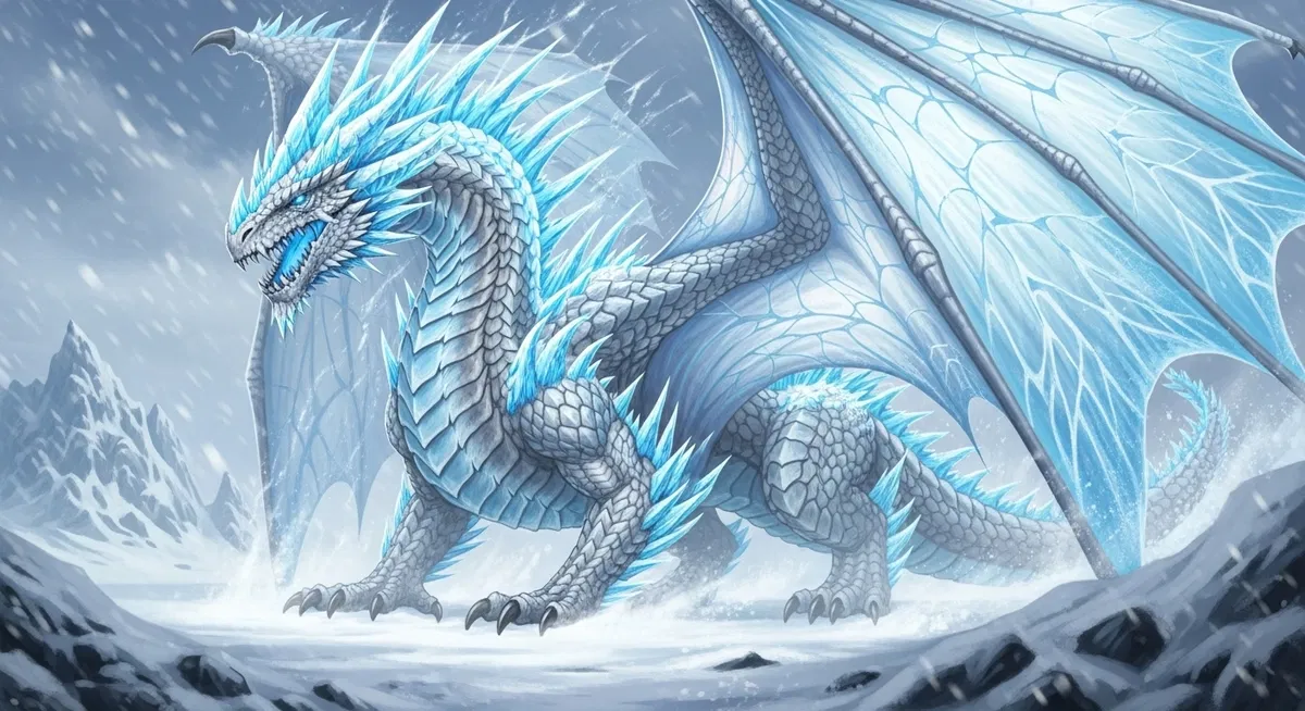 A blizzard dragon