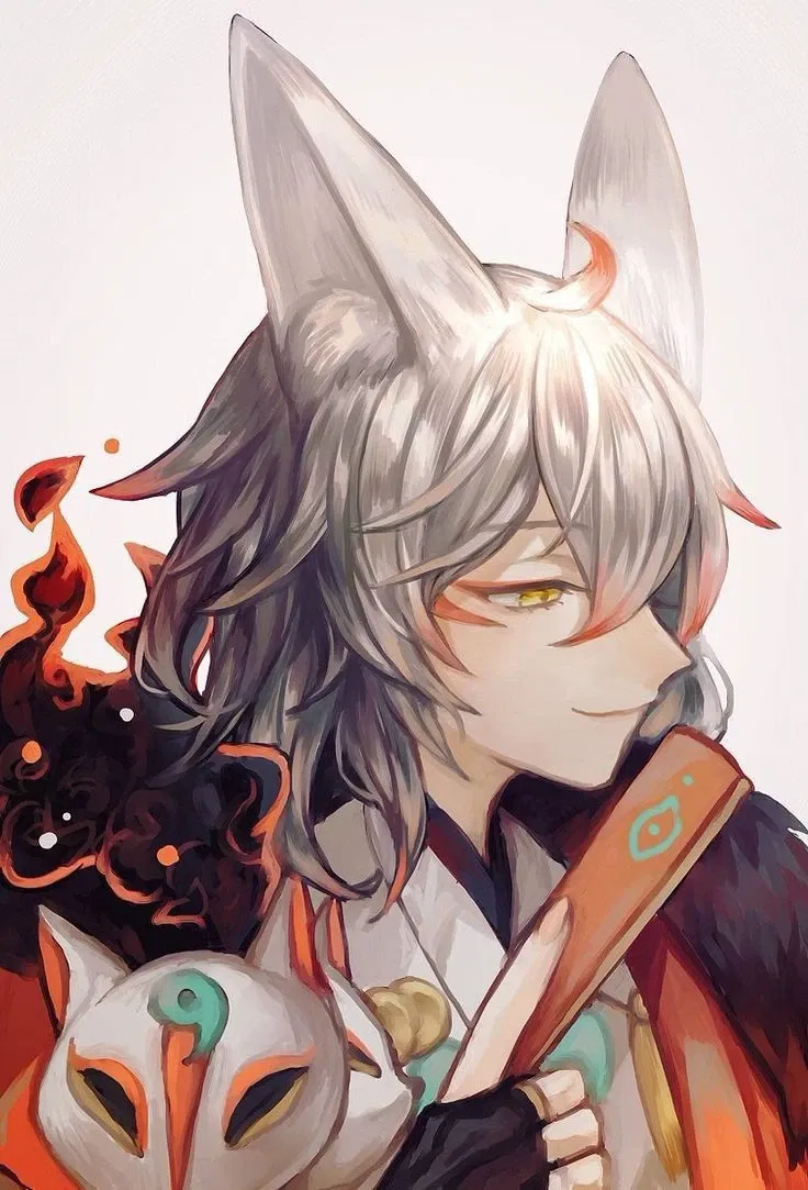 Ryousei, The Silver Kitsune (Eight-tailed Fox Spirit)