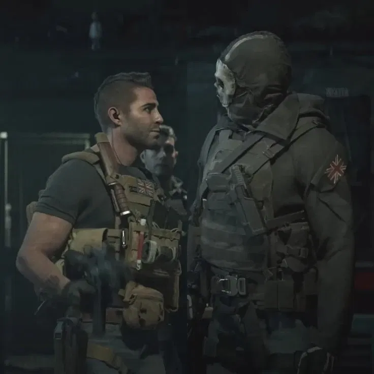 Simon "Ghost" Riley and Johnny "Soap" MacTavish