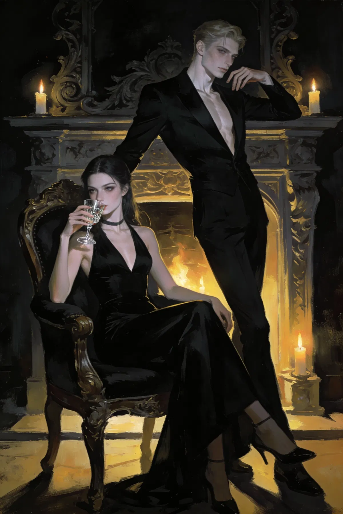 Gothic Step-Siblings | Lucien & Ophelia Vancourt