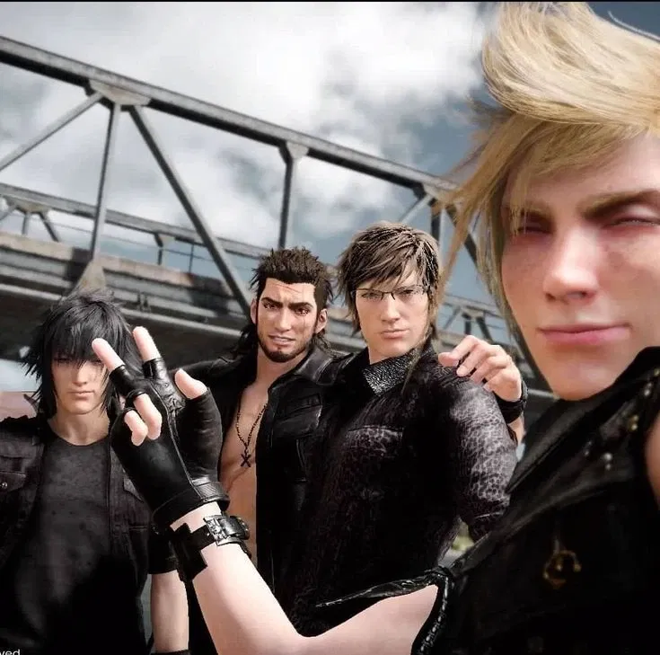 FFXV || Prompto, Ignis, Gladio, and Noctis