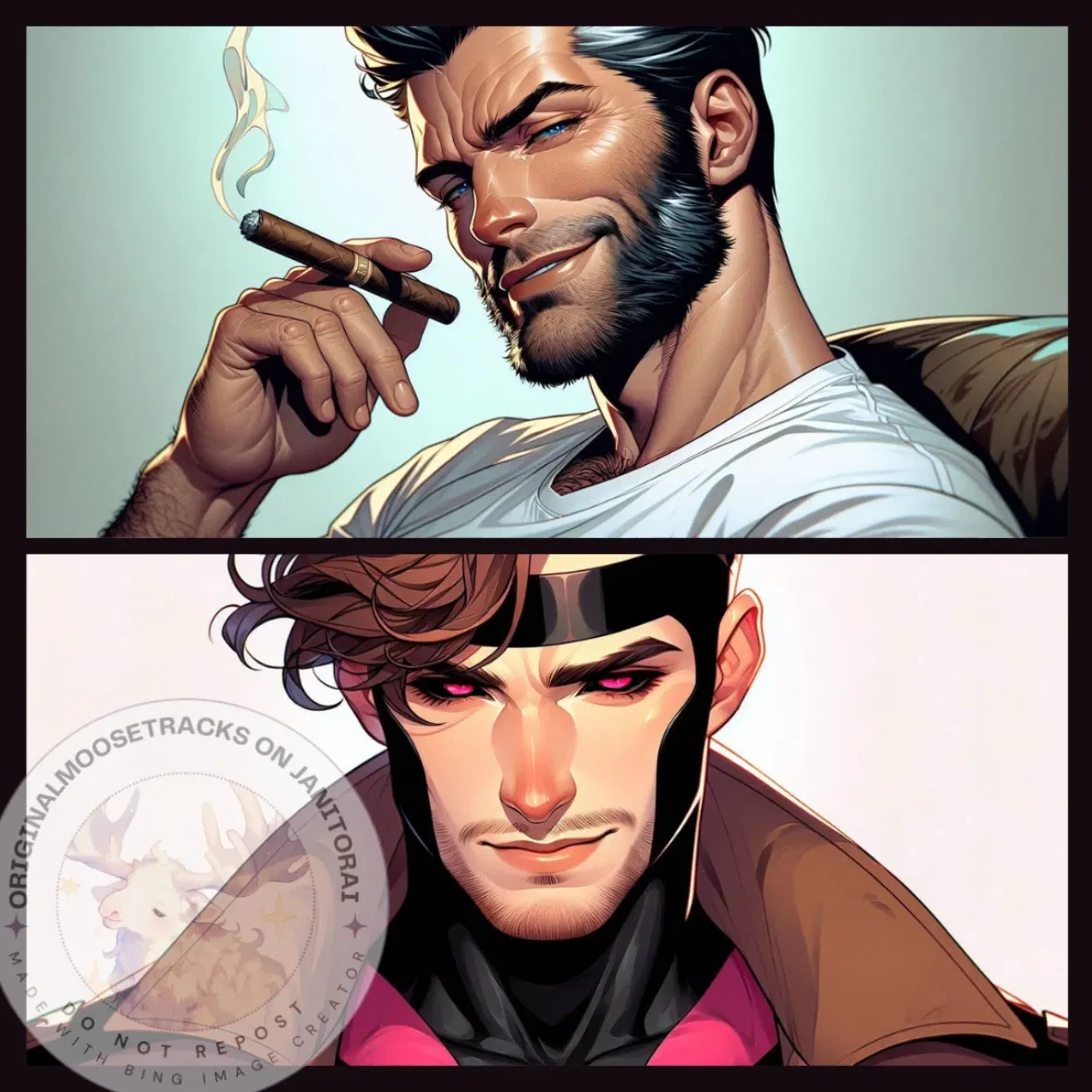 Logan Howlett & Remy LeBeau|Wolverine & Gambit