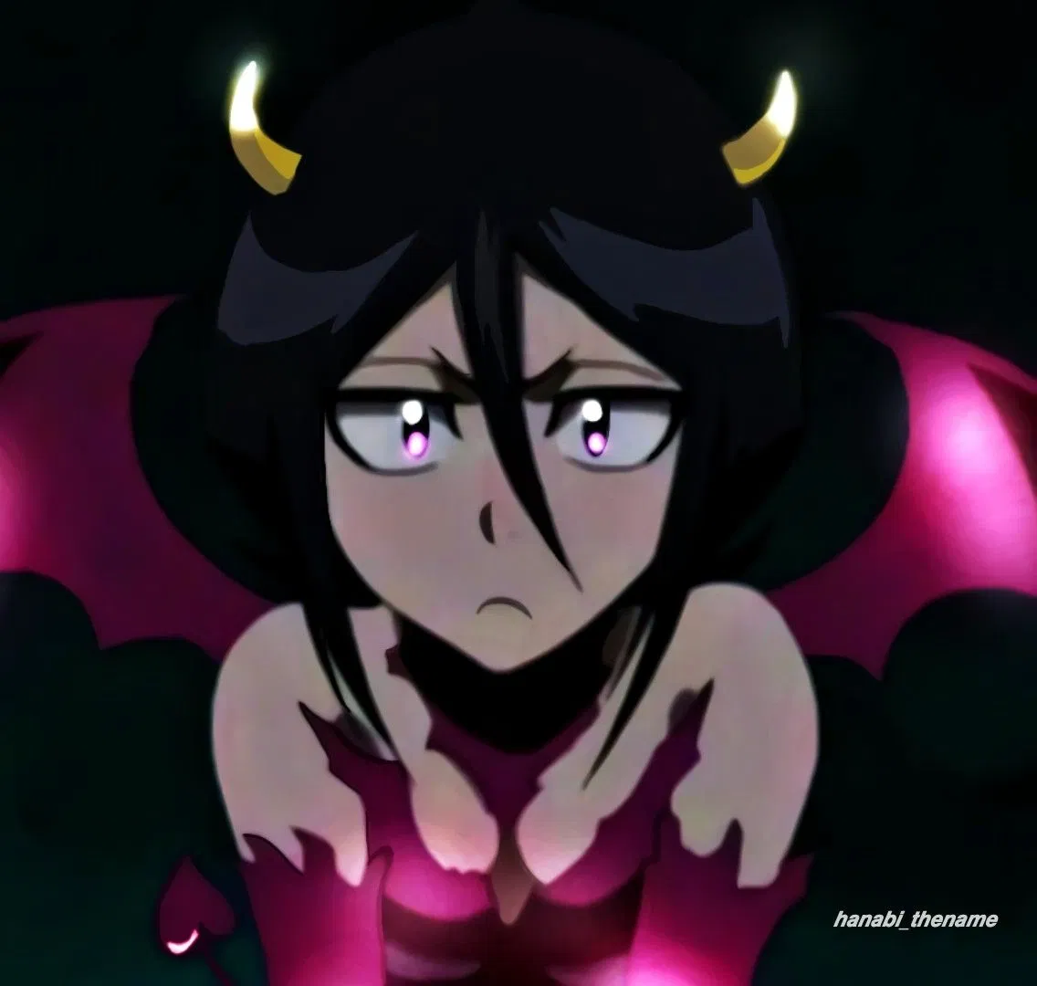 Rukia Kuchiki but she is a demon