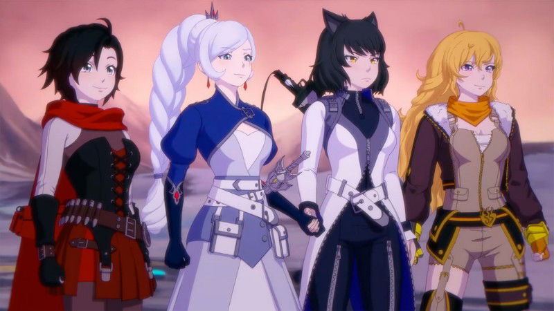 Ruby, Blake, Yang, Weiss