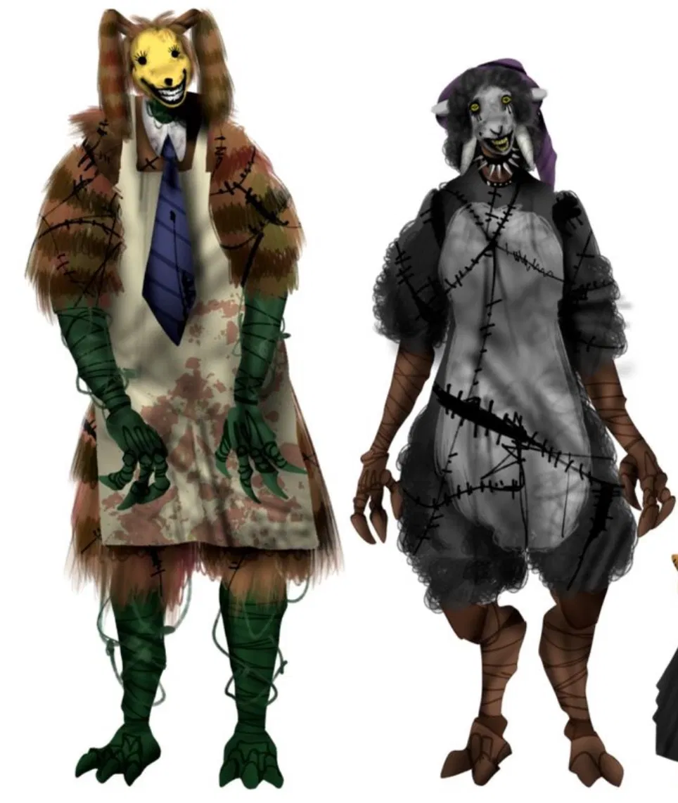 The pumpkin rabbit and The witch sheep