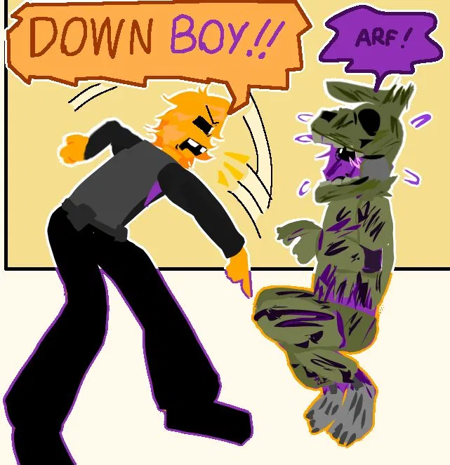 "DOWN BOY!!"