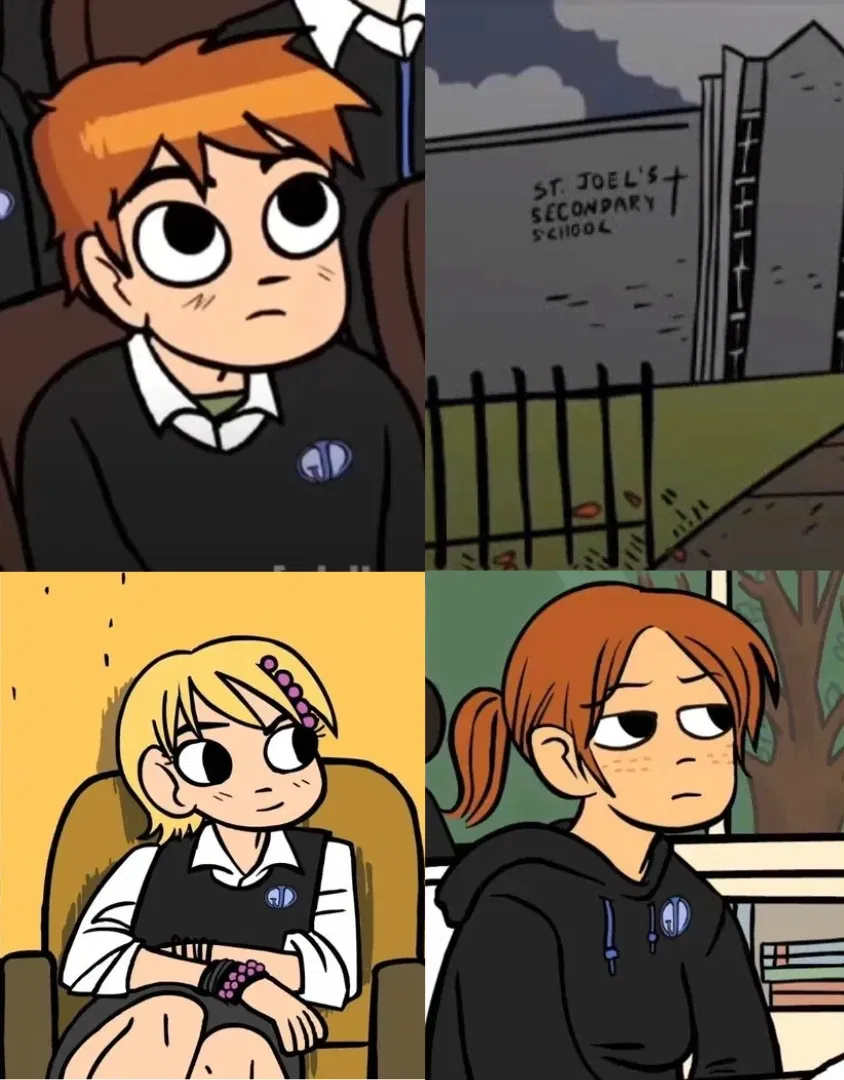 Scott Pilgrim, Kim Pine, and Lisa Miller | Students at St. Joel's ...