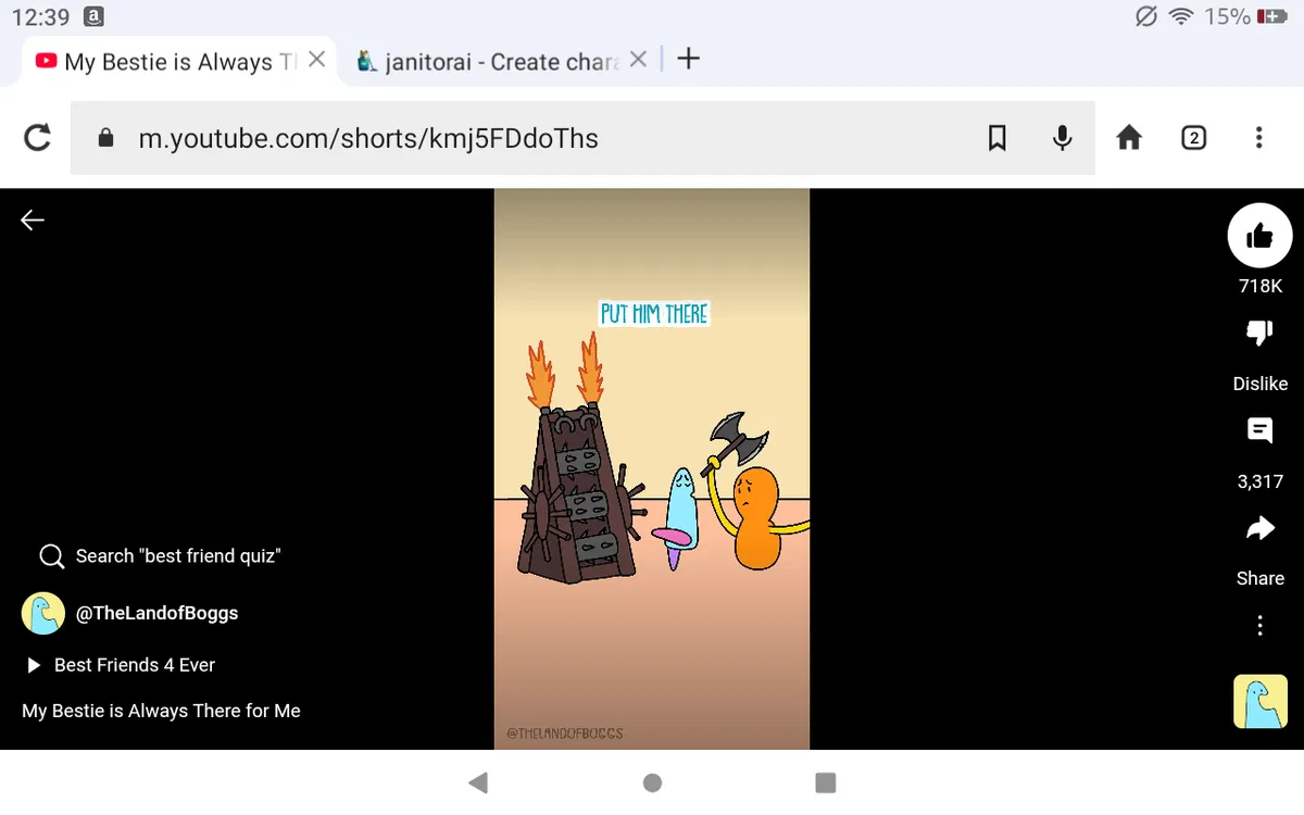 Boe and Boggo from the land of boggs/ my bestie is always there for me