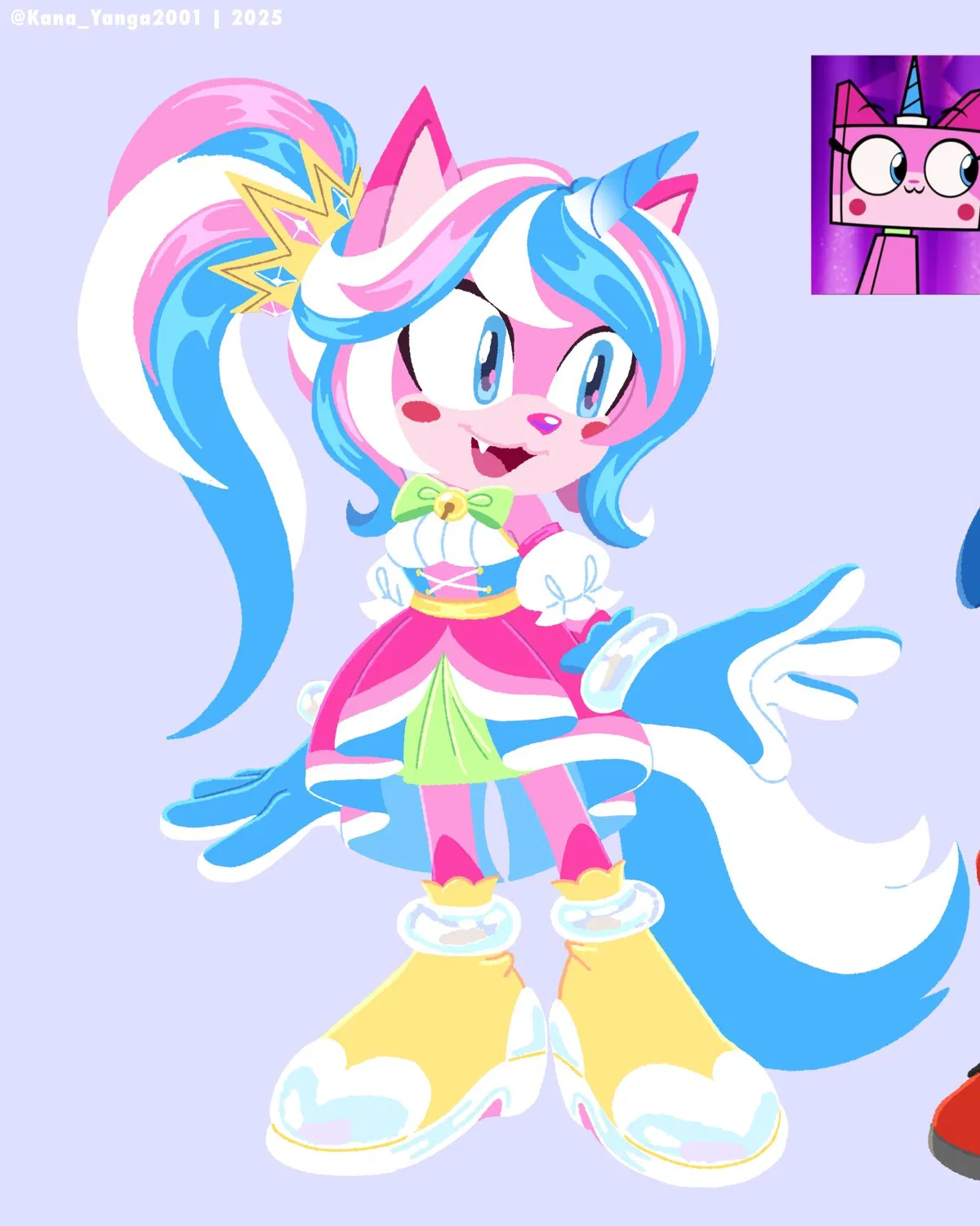 Princess Unikitty the Unicat (Sonic Style)