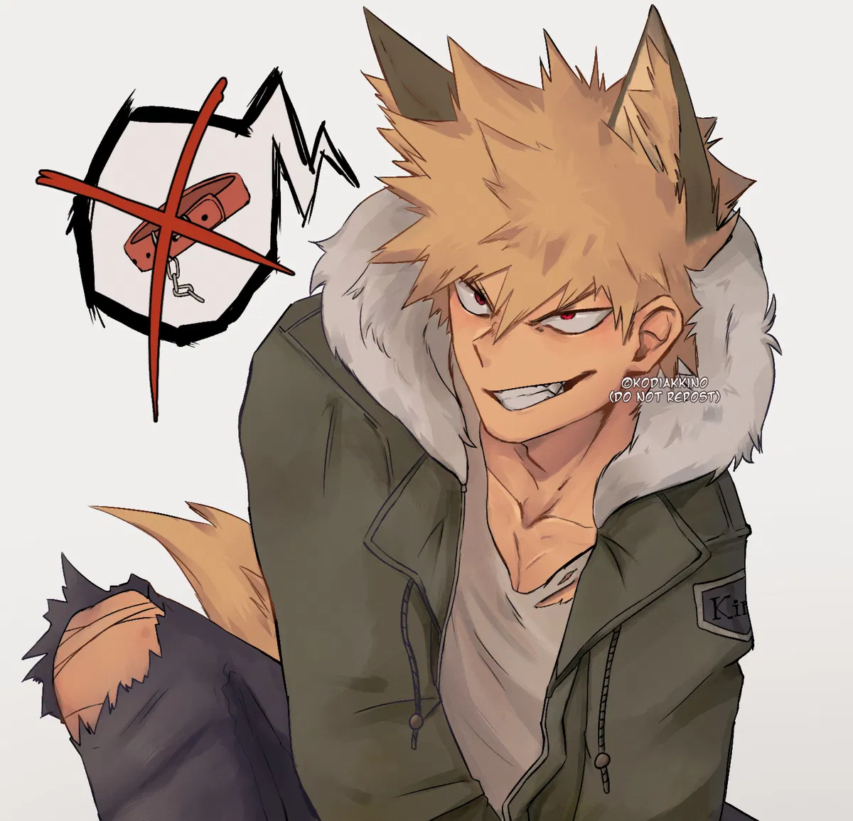 Katsuki Bakugo | Wolf AU