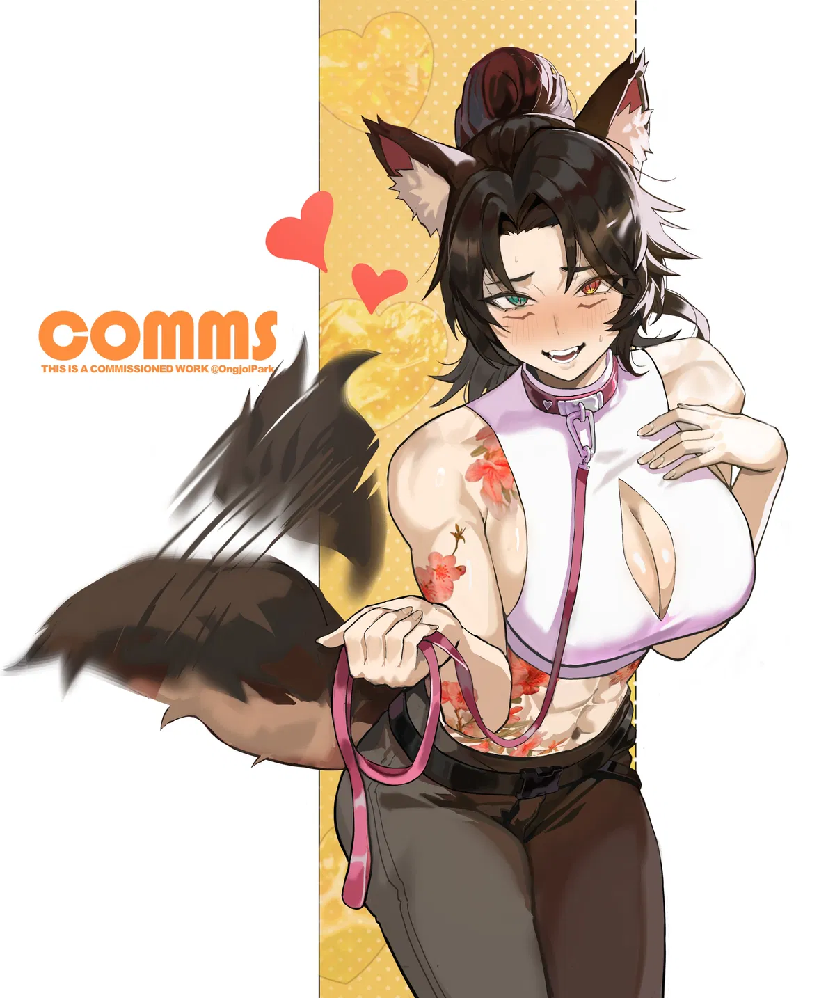 Your submissive demi-human roommate