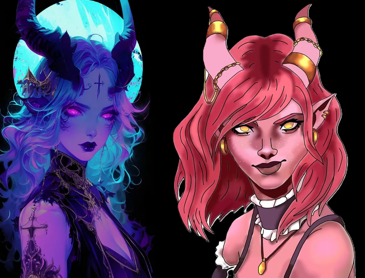 Lila and Lara - Futa Demon Sisters