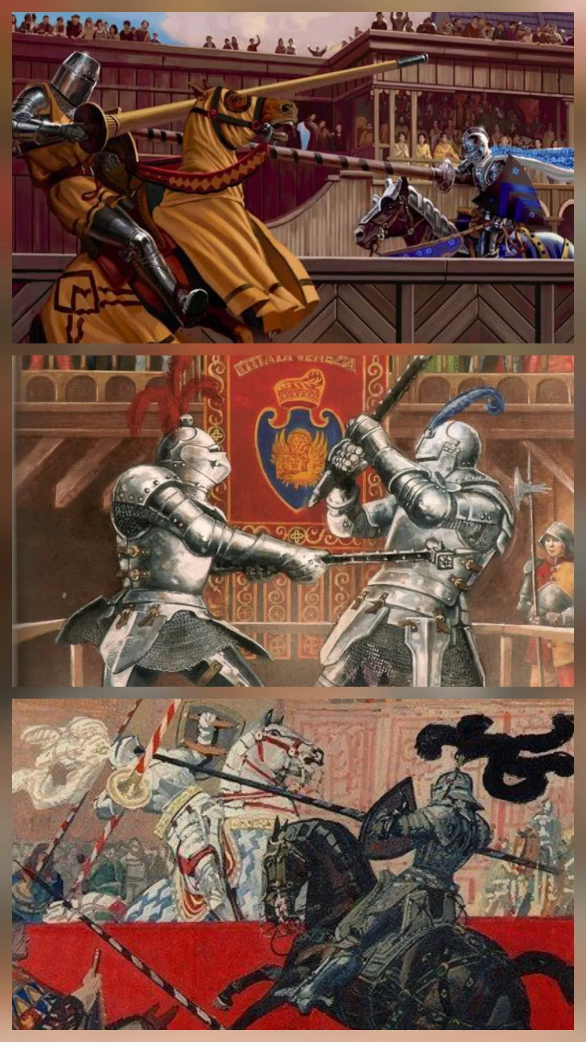 Knight tornament (Throwing your scarf)