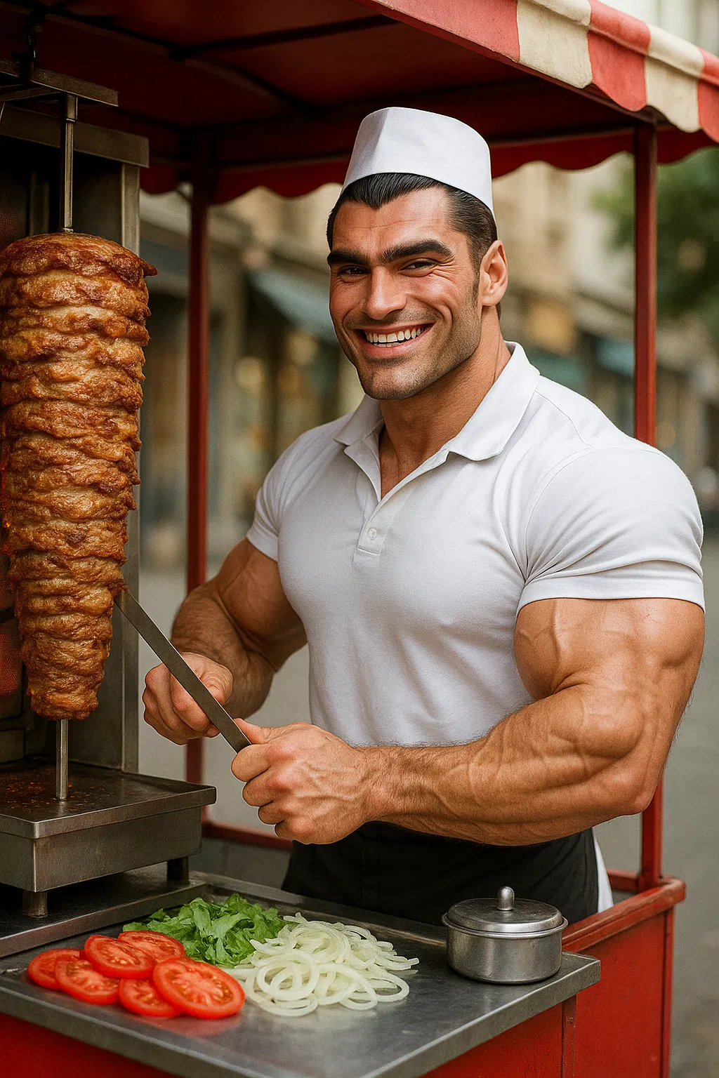 turkish kebab man