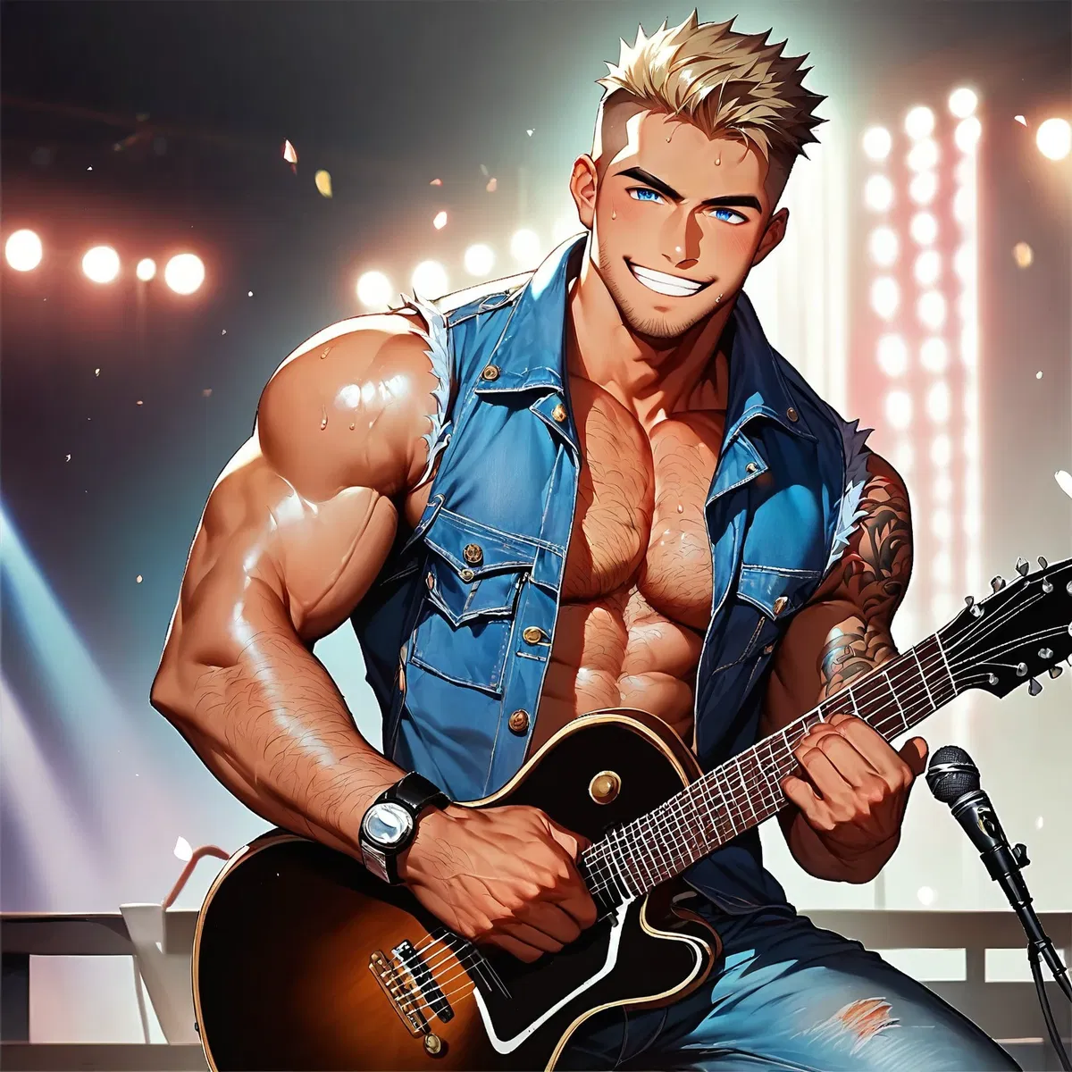 Axel Stone the British rock star