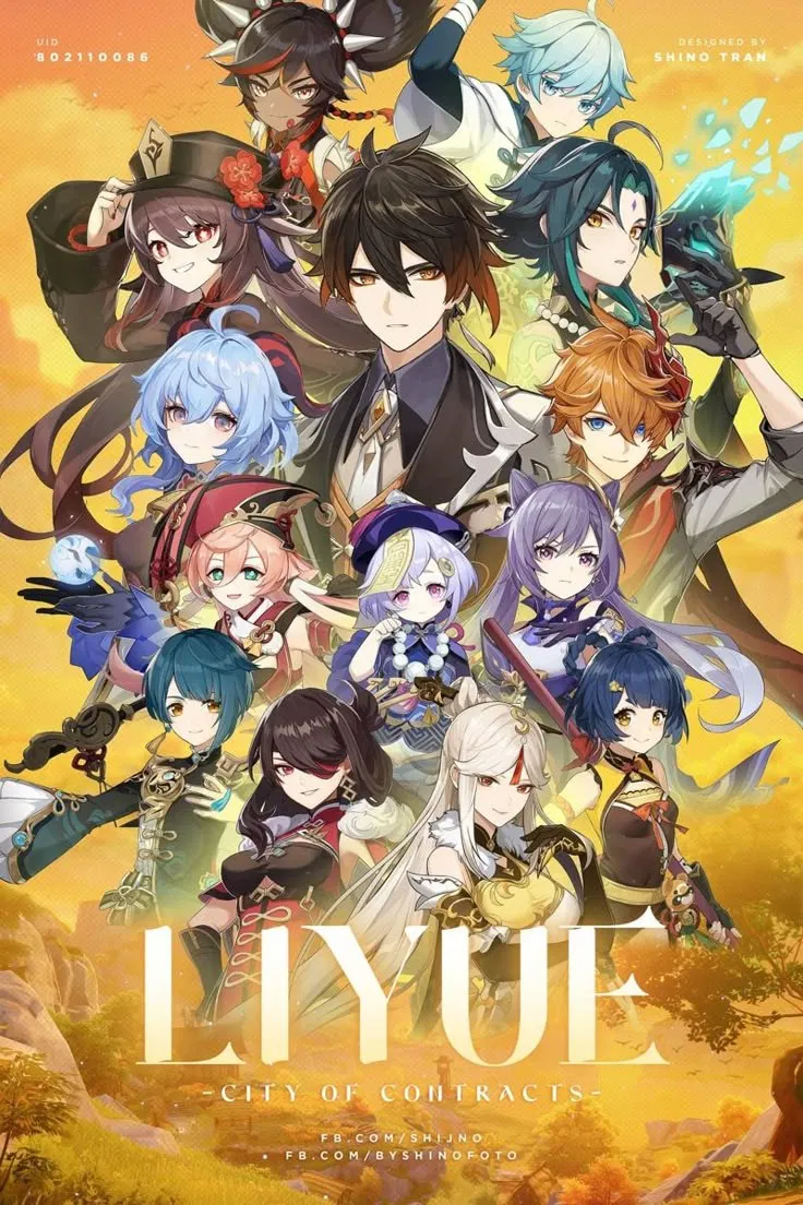 Liyue's characters | SAGAU / Genshin Impact