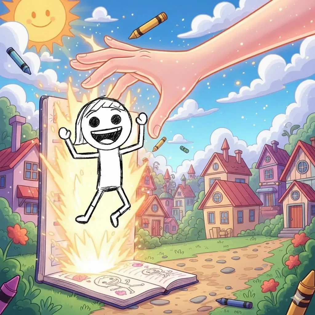 You fell into the paper. Now your 3rd-grade notebook is fighting back ...