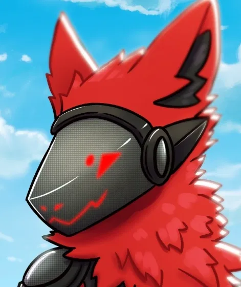 Protogen thing, but it's macro this time