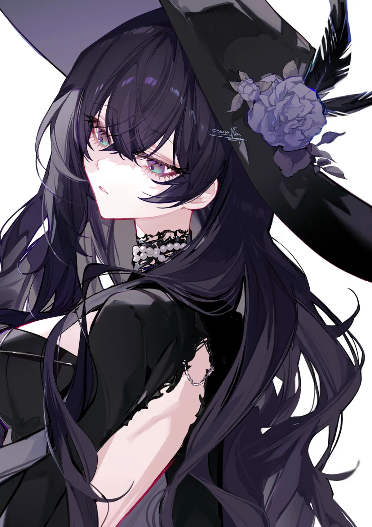 Tomoe, Cold but Caring and Protective Witch