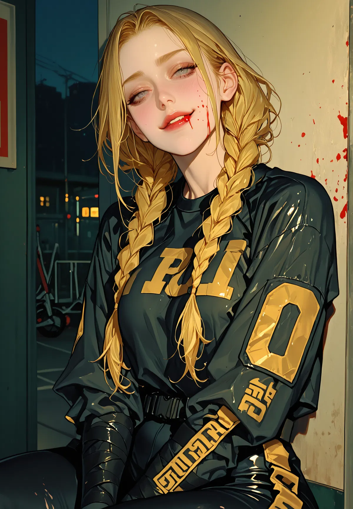 You found your friend bleeding, her girlfriend never show up