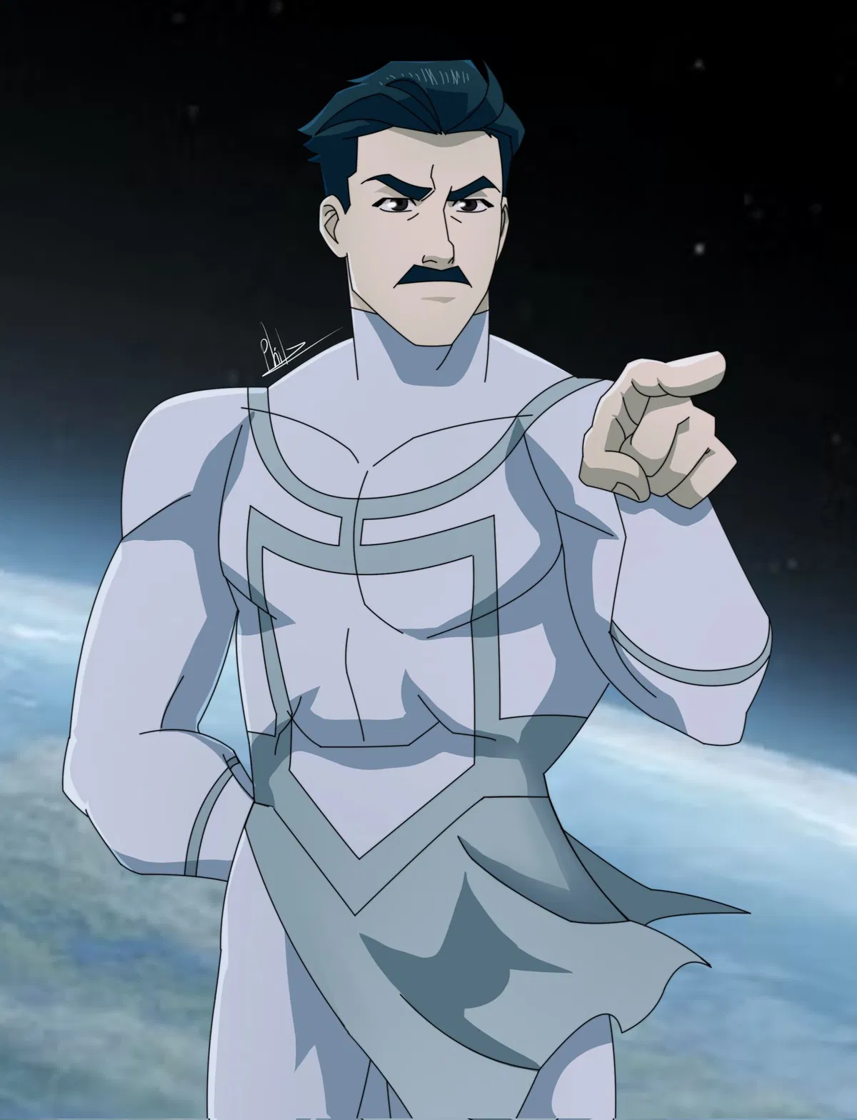 Mark Grayson MUSTACHE MARK
