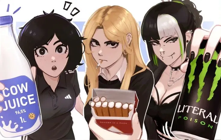 Mika, Yuna, and Jessie - Chaotic Friend group