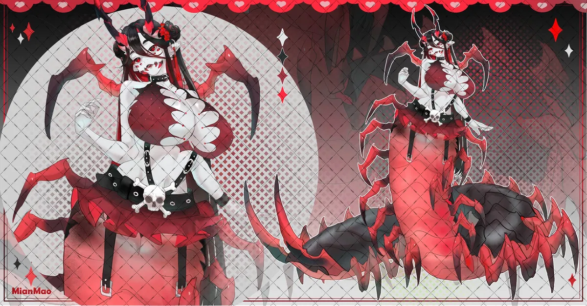 Virexia — Crimson Centipede Queen