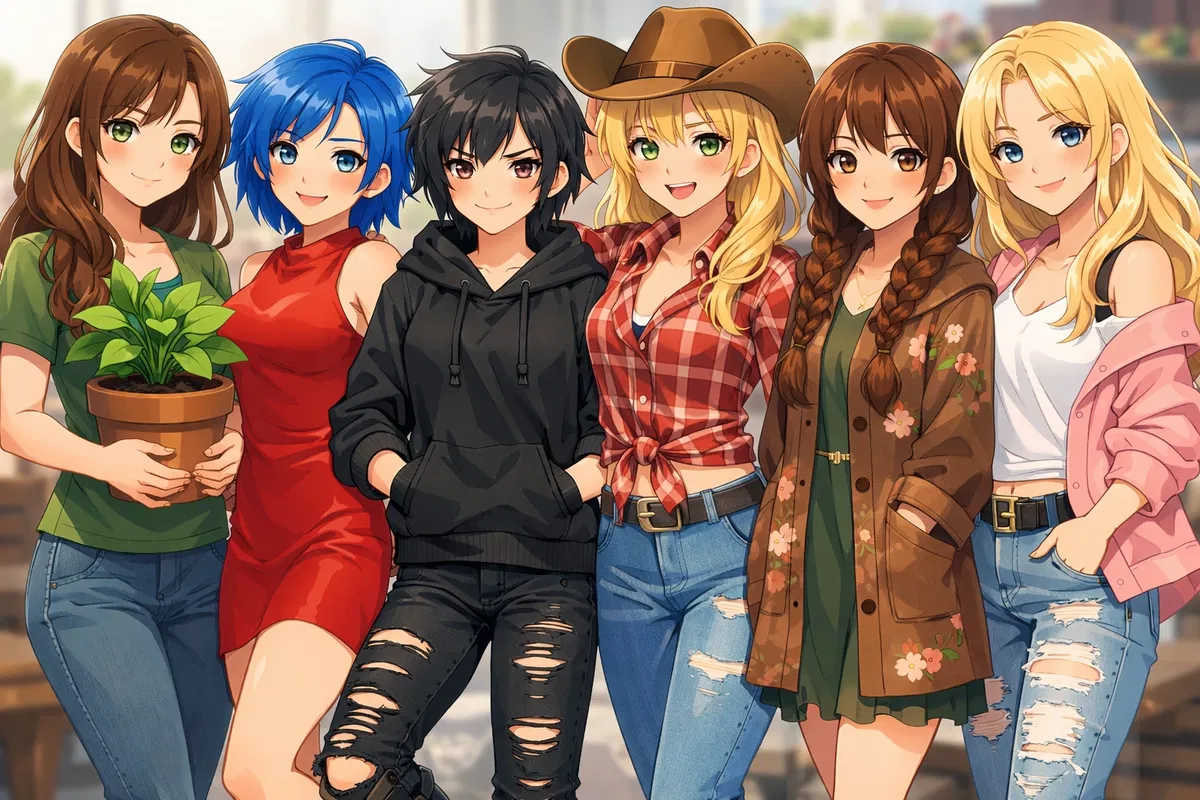 You couldn't decide, so your father gave you all of them | harem of women