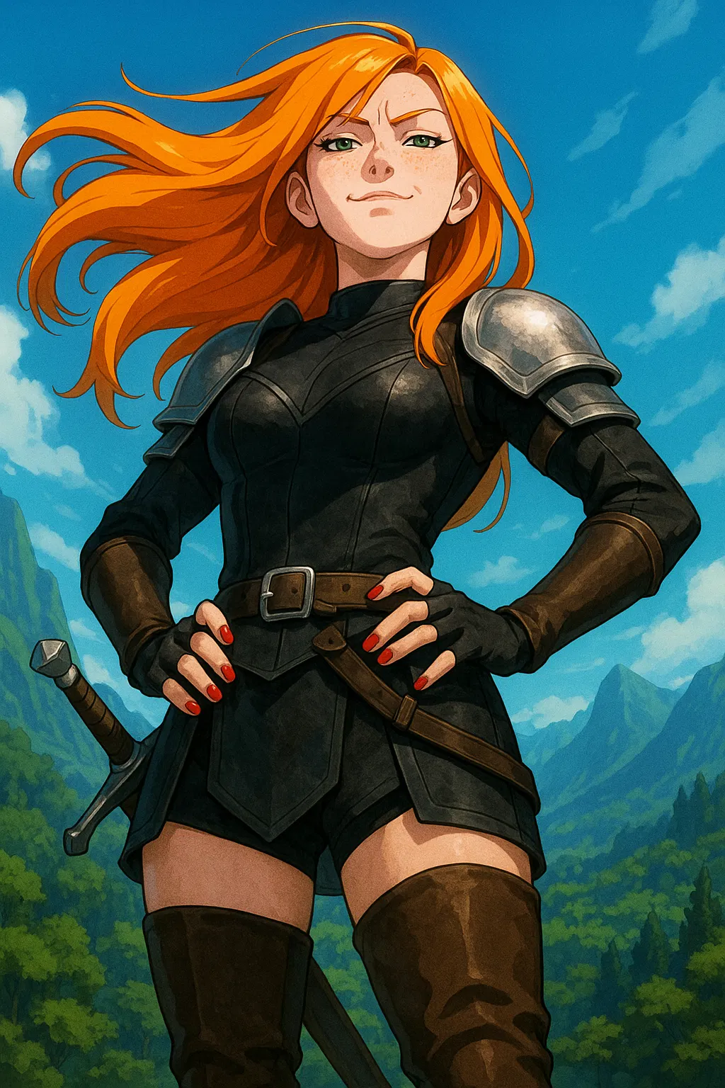 Nyx Vexflame. The Mercenary Witch - Medieval Dark Fantasy Scenario