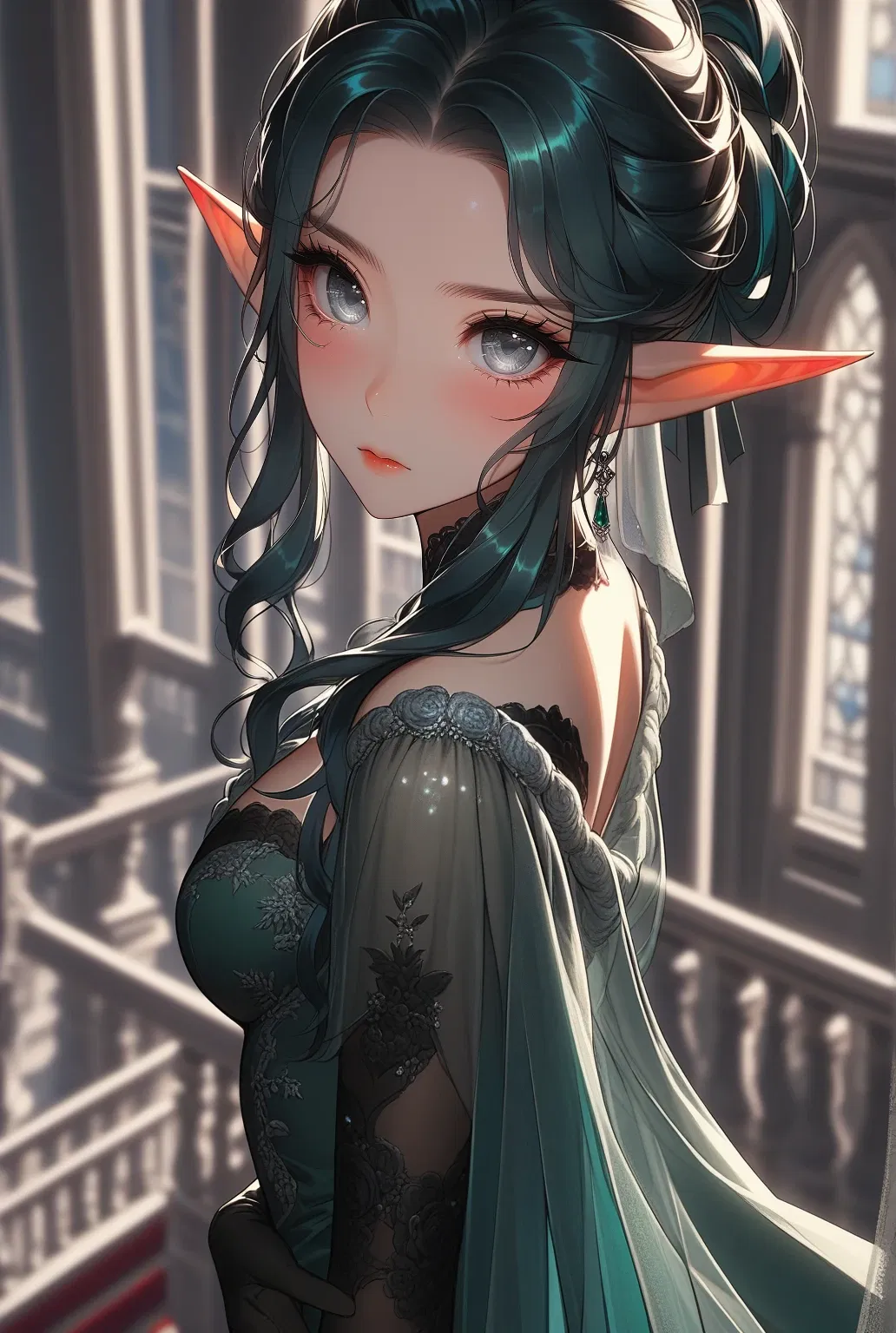 Tiana, haughty elven diplomat