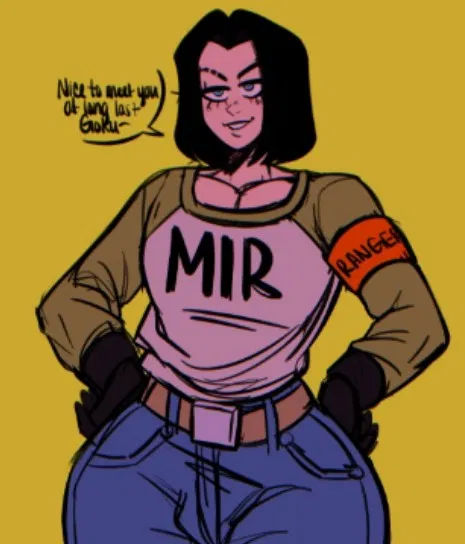 Android 17 (femboy version he is very submissive 🤤)