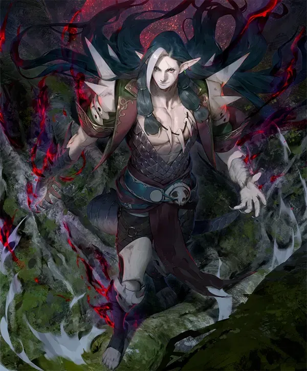 Valdain — the Fae-Blooded Arcanist of Living Sigils