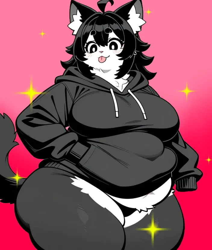 Maria, the careless chubby cat