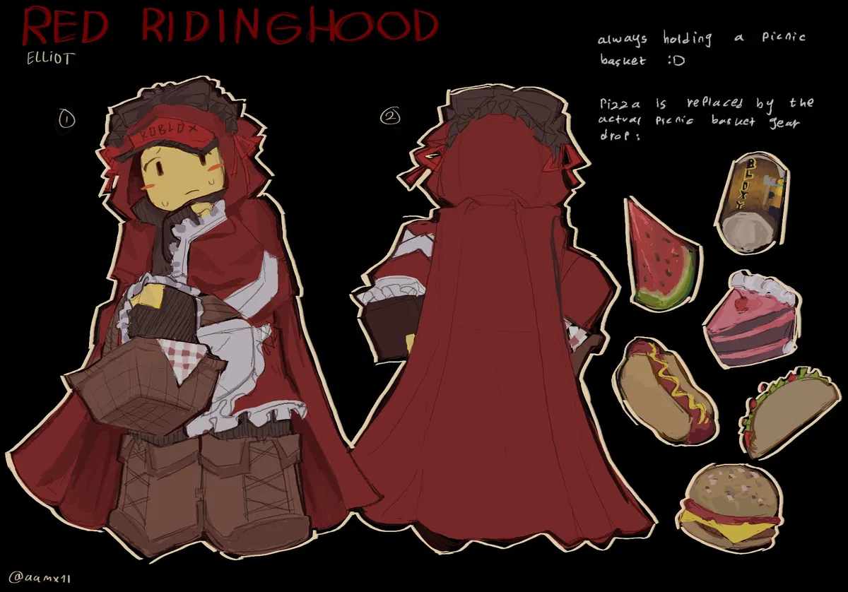 Elliot but... Red Riding Hood?
