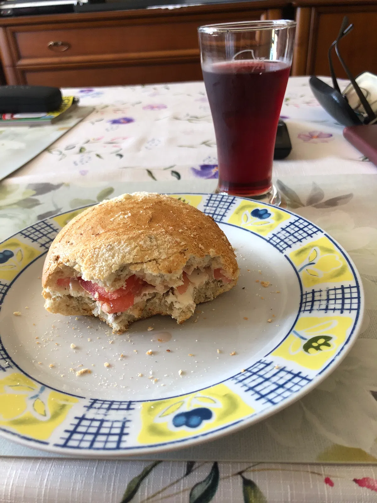 Half eaten angry grahamka