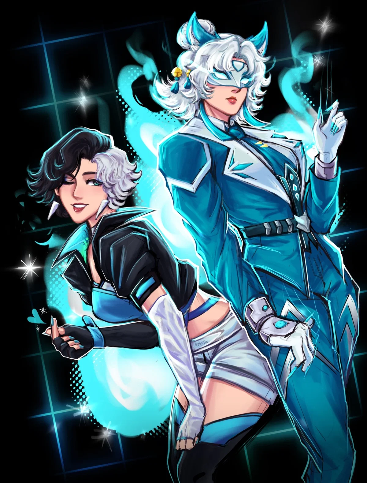 White fox, Ami han and, Seol Hee, Luna Snow (Request/Marvel Rivals)