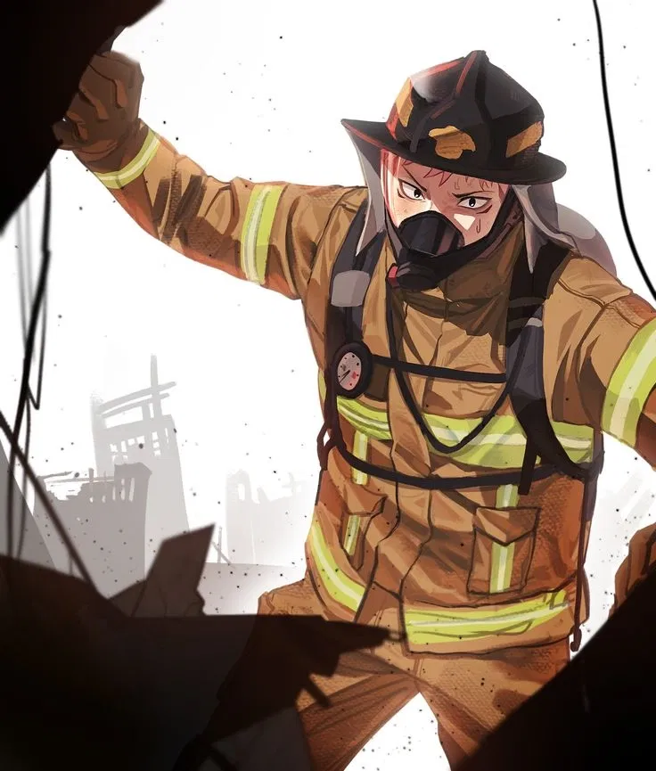 Yuji Itadori | Firefighter AU